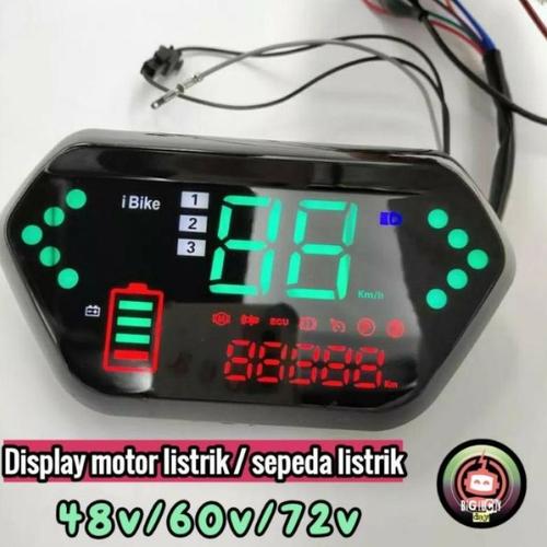 Jual Display Speedometer Ibike Led Sepeda Listrik Motor Listrik 48V 60V ...