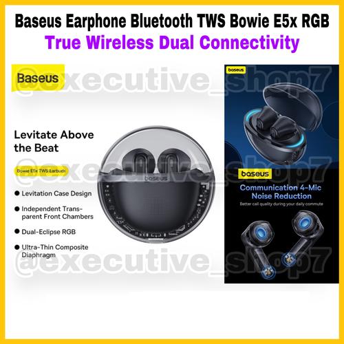 Jual Baseus Earphone Bluetooth TWS Bowie E5x RGB - True Wireless - Kota Pekanbaru - Executive ...