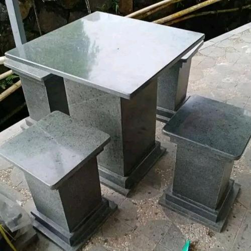 Jual Meja Tamu/4 kursi satu set/meja batu alam/meja taman - Kota Bekasi ...
