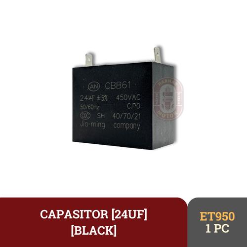 Promo CAPASITOR KAPASITOR 24UF BLACK BODY BESAR MESIN GENSET 2 TAK ...
