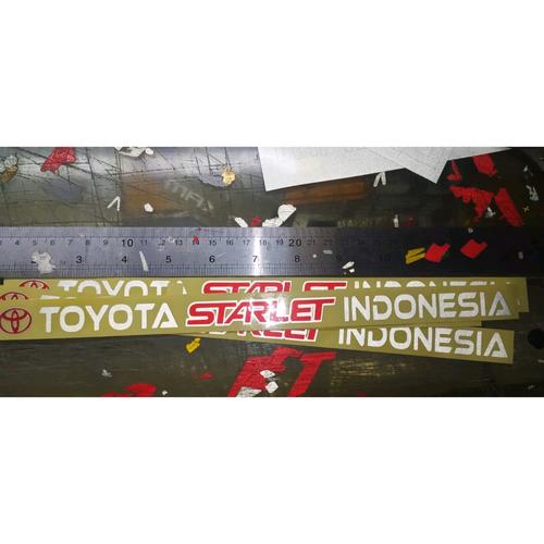 Jual sticker cutting TOYOTA starlet indonesia - 60 cm - Kota Bandung ...