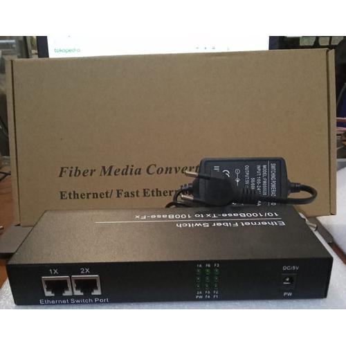 Jual Media Converter 6 Port FO Switch Fiber Optic 6 Port SC 100 Mbps ...