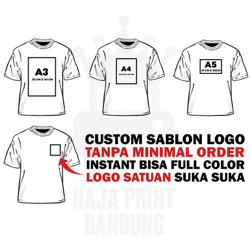 Jual DTF Satuan Custom A3, A4, A5, LOGO A7 Sablon Sticker Setrika Di ...