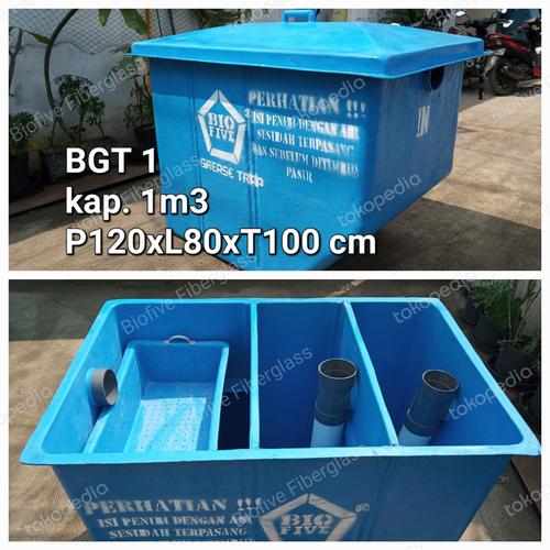 Jual Grease trap merk Bio five type Bgt 1000, model kotak Vol. 1m3 ...