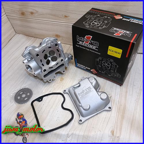 Jual blok head PCX Vario 150 4 klep moto 1 racing ukuran 20 17 V4 ...