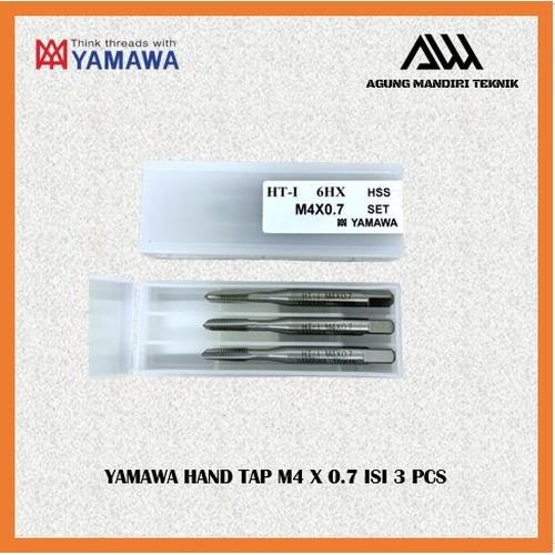 Jual Yamawa Hand Tap M4x0.7 Isi 3 pcs Hand Tap Yamawa M4 x 0,7 Tap Lubang - Kota Bandung - Agung ...