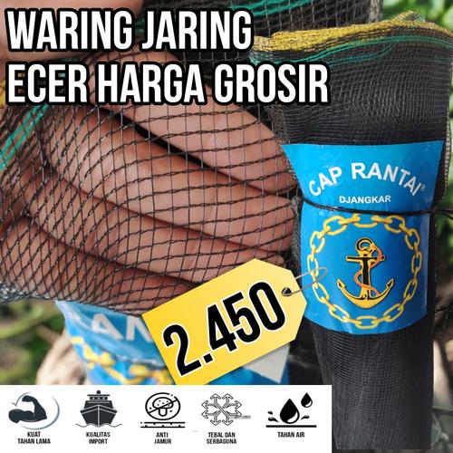Jual waring jaring hitam lebar 1,2 meter x eceran harga grosir termurah ...
