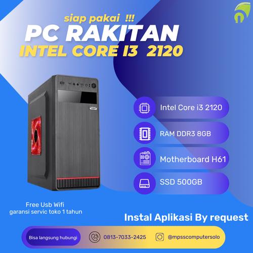 Jual PC RAKITAN I3 2120 RAM 8GB SSD 500GB CASING SIM V - Kab. Sukoharjo ...