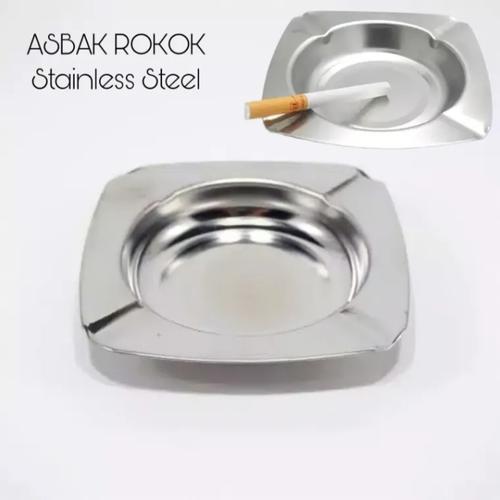 Jual Asbak Rokok Stainless Stell Asbak Kokok Asbak Koyak Asbak Persegi ...