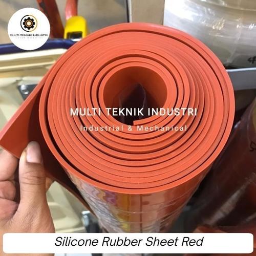 Jual Silicone Rubber Sheet Red / silikon Merah 10mm 50cm x 100cm ...