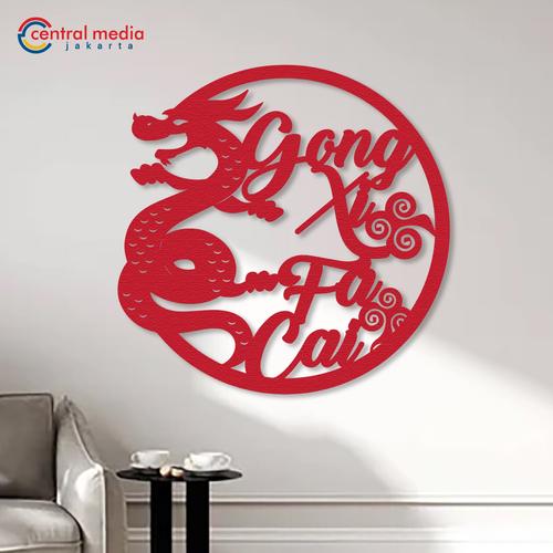 Jual Wall Signage Imlek Kayu Dekorasi Dinding Chinese New Year Fu Sign ...