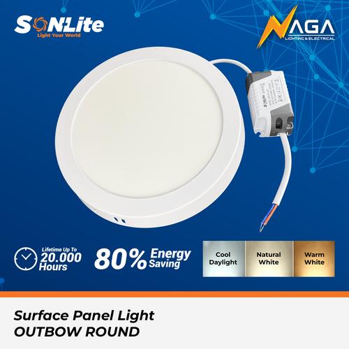 Jual LAMPU LED SONLITE PANEL LIGHT BULAT OUTBOW 6W 12W 18W 24W - 6W ...