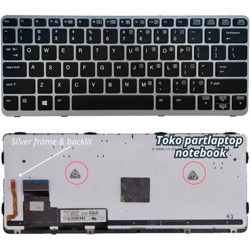 Jual Keyboard HP EliteBook 820 G1 820 G2 original new - Black - Jakarta ...