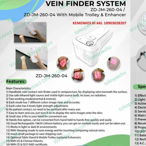 Jual Nesco Vein Finder System ZD-JM-260-04 /alat cek vena alat deteksi ...