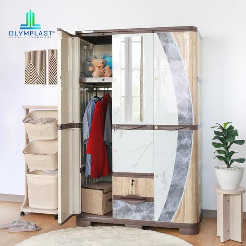 Jual Olymplast SCOC 3P Marble Lemari Pakaian Baju 3 Pintu Plastik SCO C ...