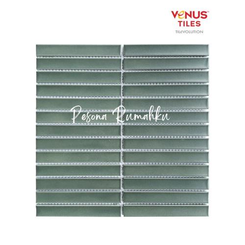 Jual Venus Pottery Striped Concave Olive Matt - Mosaic Dekorasi Rumah ...