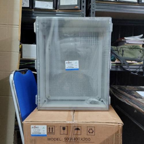 Jual Fort Junction Box Panel ABS 500x400x200 mm Transparant + Base ...