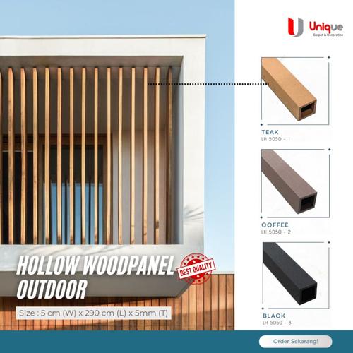 Jual Panel Kisi Partisi WPC Hollow / Pembatas Ruangan / Penyekat Ruang ...