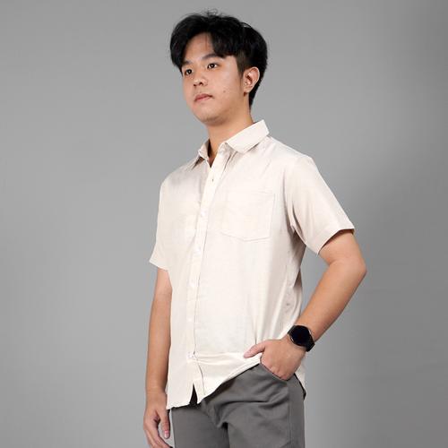 Jual Okechuku CALEB Work Shirt Casual Shirt Kemeja Pria Lengan Pendek BEIGE - Hitam, M - Jakarta ...