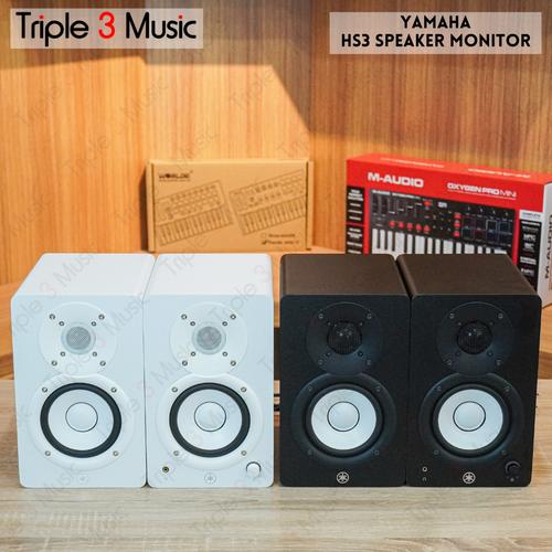 Jual Yamaha HS3 Studio monitor Speaker HS-3 / HS 3 / HS3 PAIR - Hitam - Kota Bandung ...