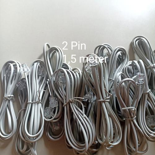 Jual kabel telepon 2 m kabel line Telpon 2 meter - 2 pin - Kota Bekasi ...