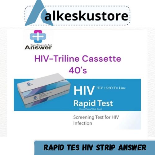 Jual ANSWER HIV-Triline Cassette 40tes/box / Alat Tes Hiv - Kota Bekasi ...