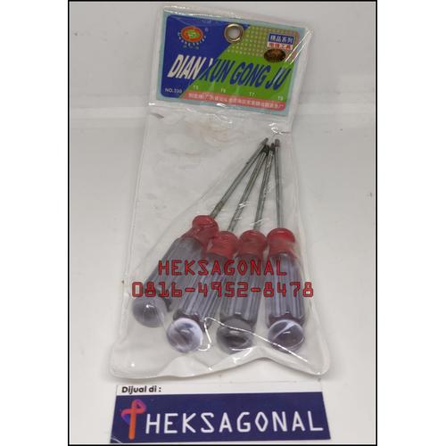 Jual Obeng Set TORX Bintang T5 T6 T8 T10 Computer PC Laptop PS3 PS4 XBO ...