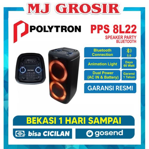 Jual POLYTRON SPEAKER AUDIO PARTY PPS 8L22 PPS8L22 USB BLUETOOTH - Kota ...