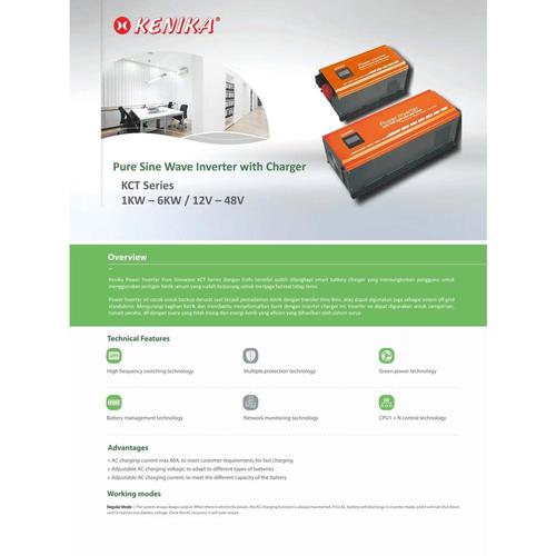 Jual KENIKA UPS SOLAR POWER INVERTER PURE SINE WAVE 2000W-24V DC [KCT ...