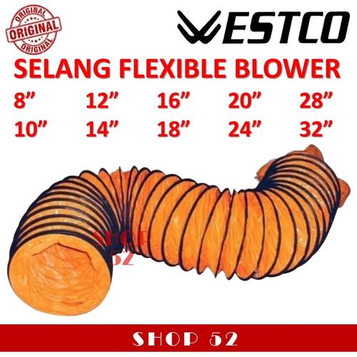 Jual Selang Cerobong Flexible Hose Blower 8 10 12 14 16 18 20 24 28 32 Inch - 18", 10 Meter ...