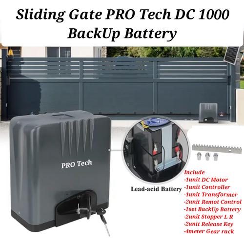 Jual Automatic Sliding Gate PRO Tech DC 1000 Mesin Pintu Pagar Otomatis ...