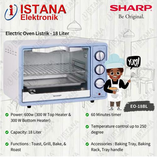 Promo SHARP OVEN LISTRIK 18 LITER EO-18BL Cicil 0% 3x - Kota Palembang - ISTANA ELEKTRONIK ...