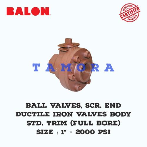 Jual BALON 1F-F92-SE Balon Ball Valve Ductile Iron Scr. Ends 1 Inch ...