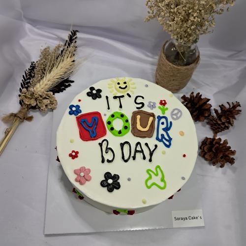 Jual Korean Cake Whole Cake Birthday Cake Diameter 16cm | Kue Ulang ...