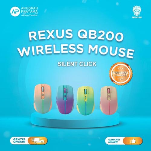 Jual Rexus QB200 Wireless Mouse Office Silent Click - Pearl Skies ...