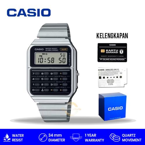 Promo Jam Tangan Casio General CA-500WE-1ADF / CA-500 Calculator ...