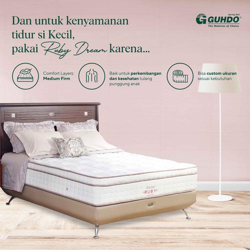 Promo SPRING BED GUHDO Ruby Dream (HANYA KASUR) - 90 x 200, Hitam Cicil ...