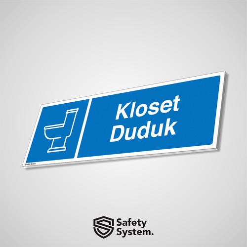 Jual Sign PVC label K3 office toilet kloset duduk - M - Kab. Bandung ...
