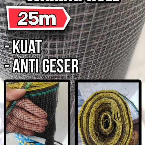 Promo waring jaring hitam ( 1 roll ) lebar 1,2m x 25m jaring tanaman ...