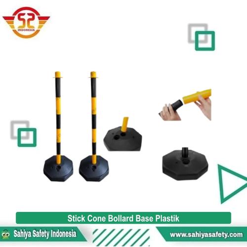 Jual Stick Cone Bollard Base Plastik / Stick Bollard Base Hitam Plastik ...