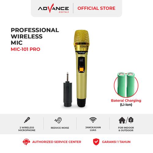Promo Profesional Microphone Wireless Advance MIC 101 PRO - Jakarta ...