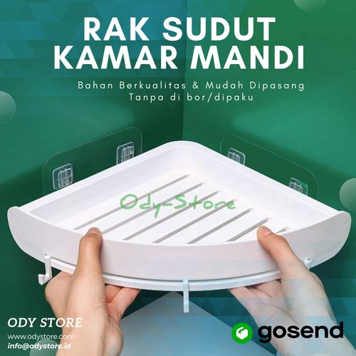 Jual Rak Tempat Sabun Toilet Tempel Gantungan Sudut Dinding Kamar Mandi ...