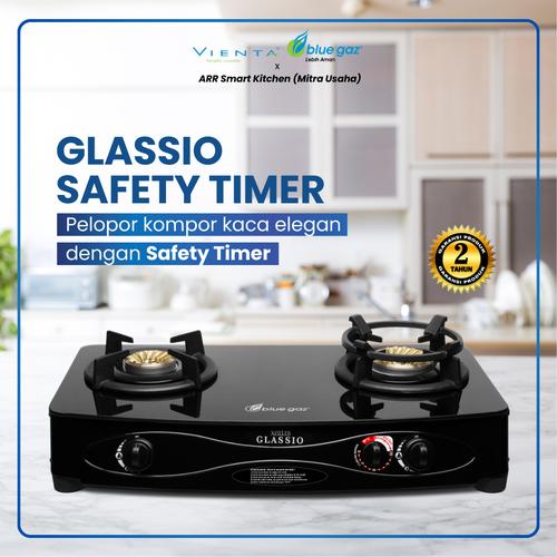 Jual Kompor Glassio Safety Timer Bluegaz dengan Safety Divice - Kota ...