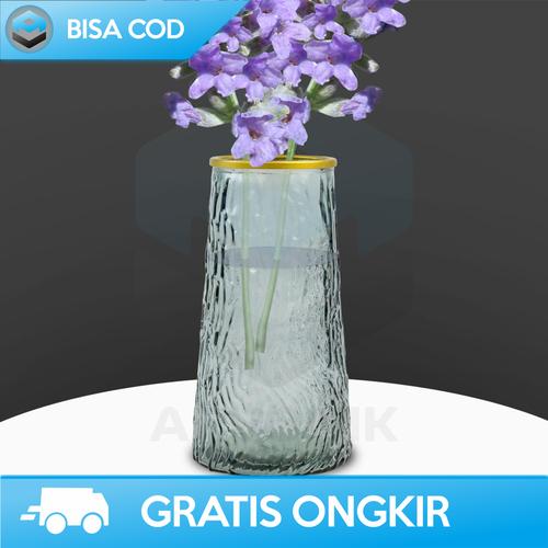 Promo VAS BUNGA AESTHETIC KACA BENING HIASAN RUANG TAMU FLOWER VASE ...