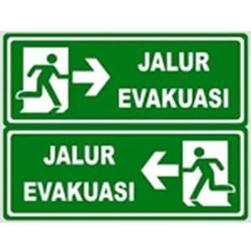 Jual Custom. Sign Rambu Jalur Evakuasi. Plat ACP Ukuran 45x15cm. - Kota Tangerang - Jual Rambu ...
