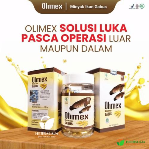 Jual KAPSUL OLIMEX ASLI ORIGINAL OBAT Luka Operasi Caesar, Sunat ...