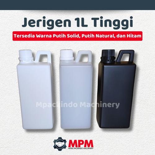 Jual Jerigen 1000 ml Hitam Natural Putih Jirigen TINGGI 1000ml - Kota ...