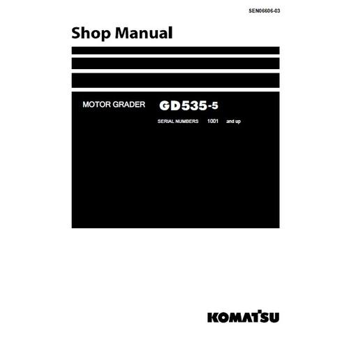 Jual Shop Manual Motor Grader Komatsu GD535-5 versi pdf - Kota Surabaya ...