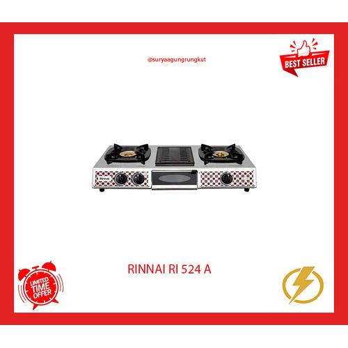 Promo KOMPOR GAS 3 TUNGKU RINNAI STAINLESS RI - 524 A - Kota Surabaya ...
