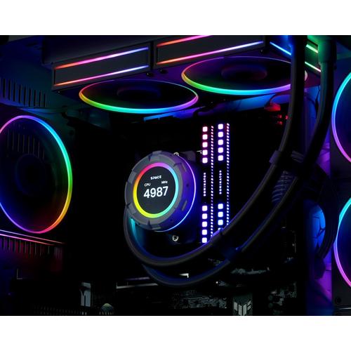 Jual D-COOLING SL240 WHITE SPACE LCD Display AIO CPU Liquid Water ...